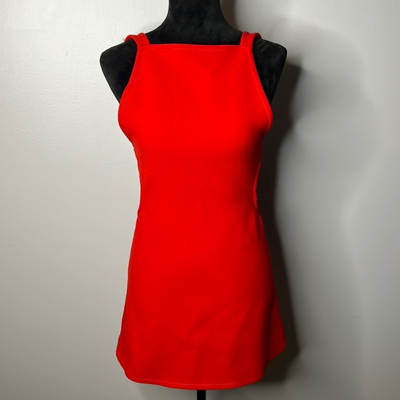 Zara | Dresses | Red Cocktail Backless Dresssize 26never Worn | Poshmark
